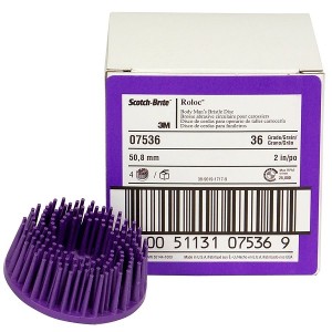 3M 07525 - Scotch-Brite Roloc Bristle Disc, 2 inch - 80 grit - FREE ...