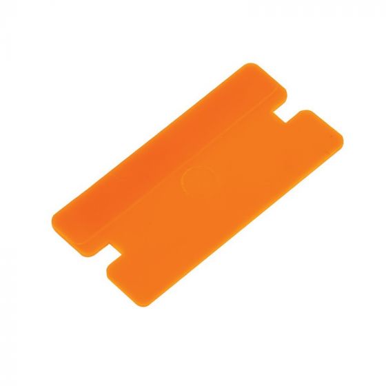 Plastic Single Blunt Edge Dozer Blade 100 Pack - Home